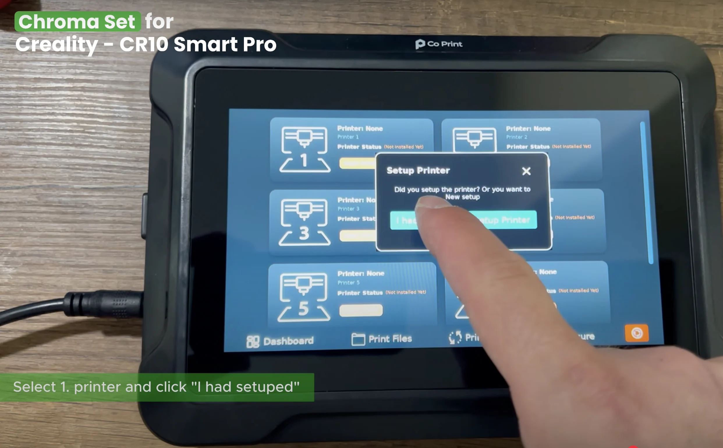 Creality CR10 Smart Pro ChromaSet Setup Guide | Co Print Wiki